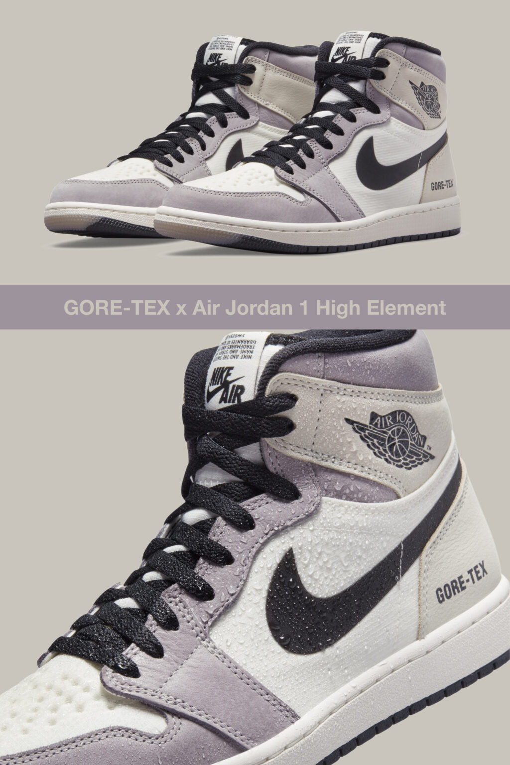 GORE-TEX x Air Jordan 1 High Element – Light Bone | sneakerb0b RELEASES