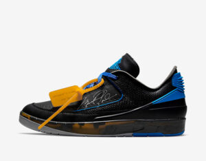Off-White x Air Jordan 2 Low – Black and Varsity Royal | sneakerb0b ...