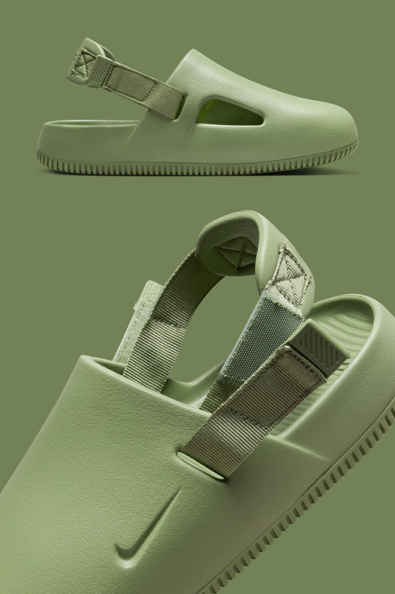 Nike Calm Slipper Mule / Clog – Olive | sneakerb0b RELEASES